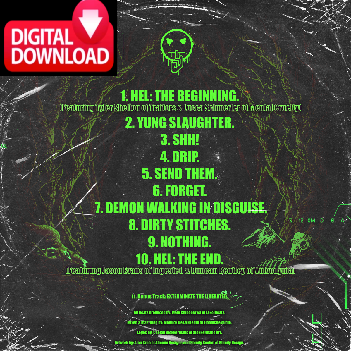 'HEL' Album + HIDDEN TRACK - DIGITAL DOWNLOAD [FLAC HQ] – Shush Music Merch